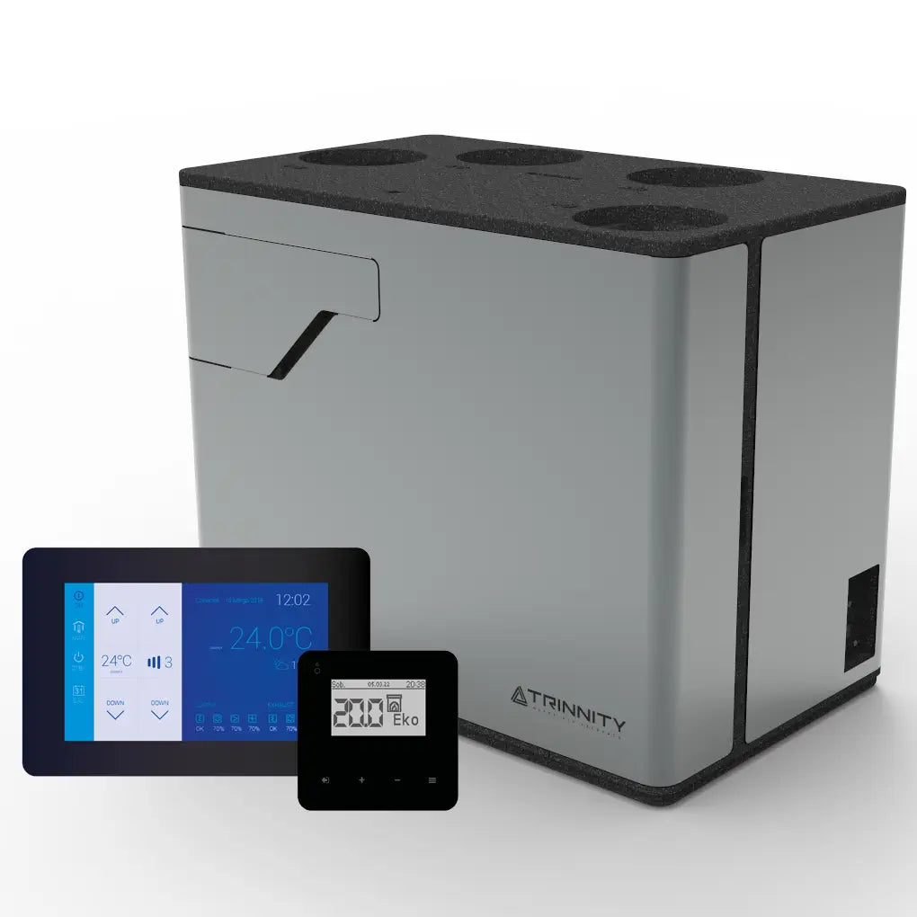 Rekuperator TRINNITY Smart, Wymiennik Przeciwprądowy/Entalpiczny, Nagrzewnica Wstępna – trinnity