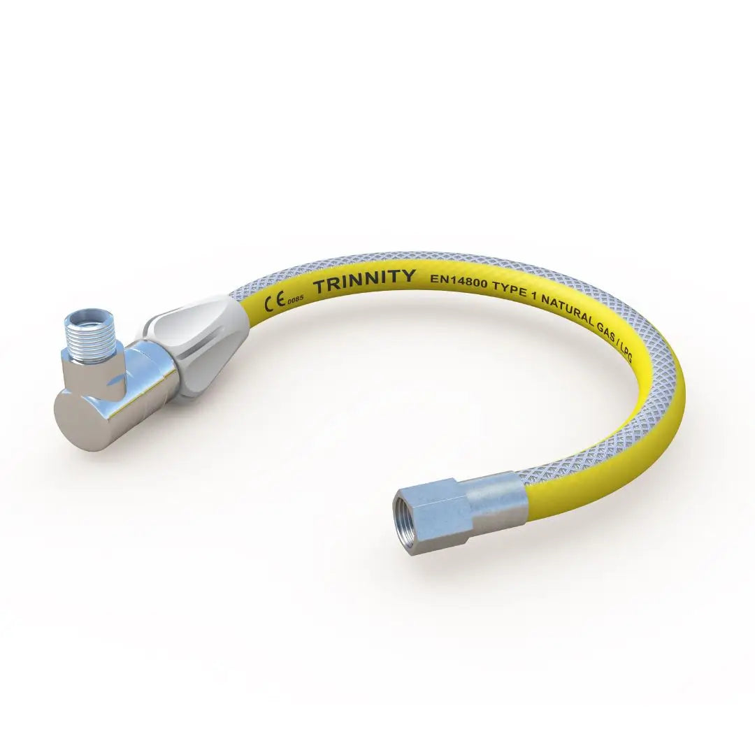 Wąż do Gazu GW/GZ Kątowy z Szybkozłączem, 1/2'', 1-2m - TRINNITY – trinnity